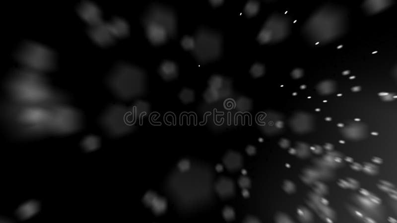Abstract Black Background with Blurred Particles. Black Bokeh Abstract ...