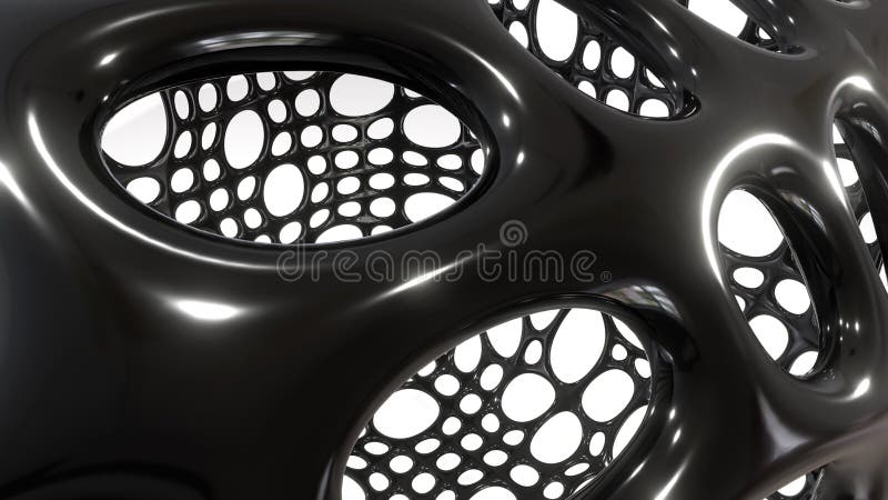 Abstract Black Background, Circular Mesh Abstract Shapes Stock ...