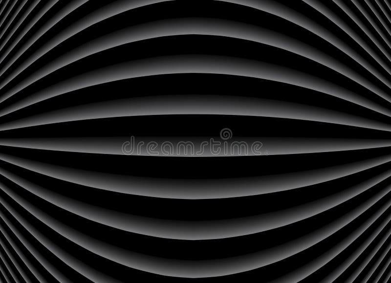 Abstract Black Background with 3D Lines Pattern Stock Vector ...