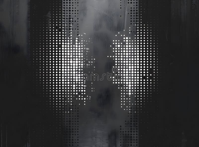 Abstract Black Background with Dot Pattern Stock Illustration ...