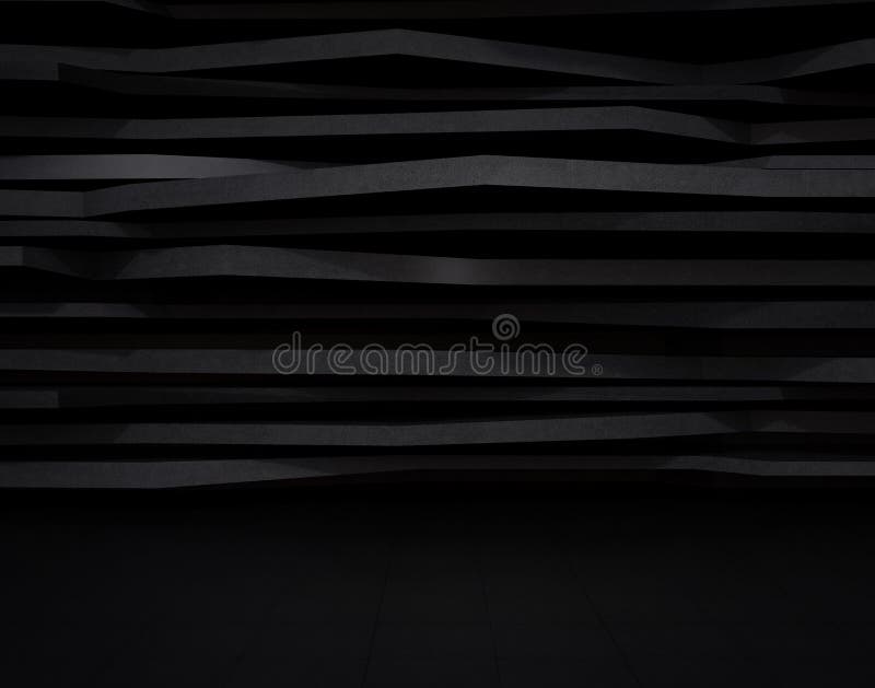 Abstract Black Background with Layer Structure Stock Illustration ...