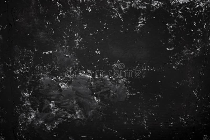 Abstract Black Background, Painted Wall in Garish Black Color Stock ...