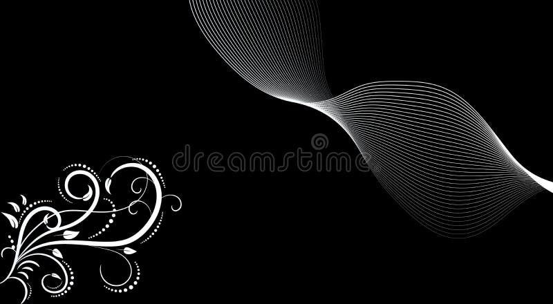 Abstract Black Background with Parallel Gradient Lines Stock Vector ...