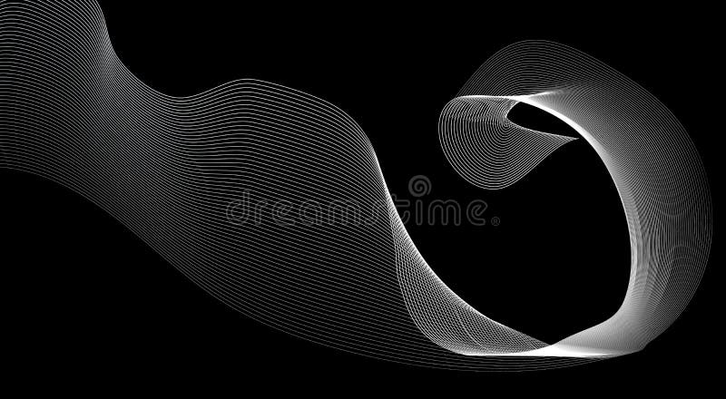 Abstract Black Background with Parallel Gradient Lines Stock Vector ...