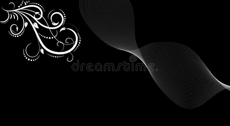 Abstract Black Background with Parallel Gradient Lines Stock Vector ...