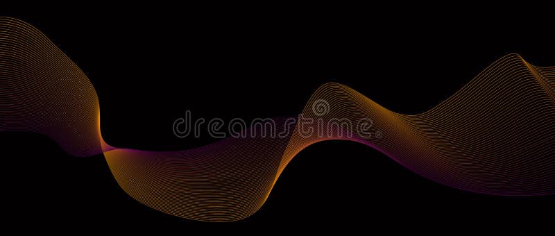 Abstract Black Background with Parallel Gradient Lines Stock Vector ...