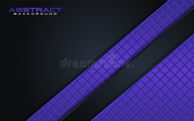 Abstract Black Background with Purple Element with Overlap Textured ...