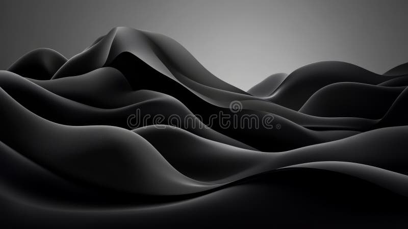 Abstract Black Background, Smooth, Sleek Texture for Modern Design and ...
