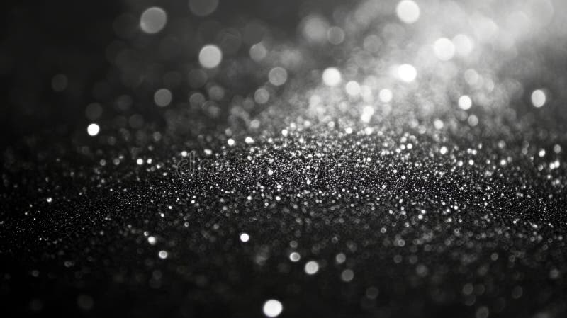 Abstract Black Background with Sparkling Glitter Lights Stock ...