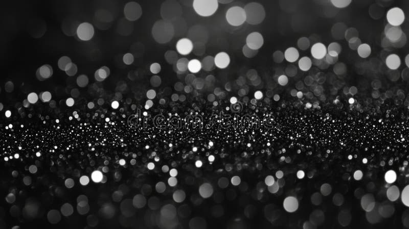 Abstract Black Background with Sparkling Lights Stock Illustration ...