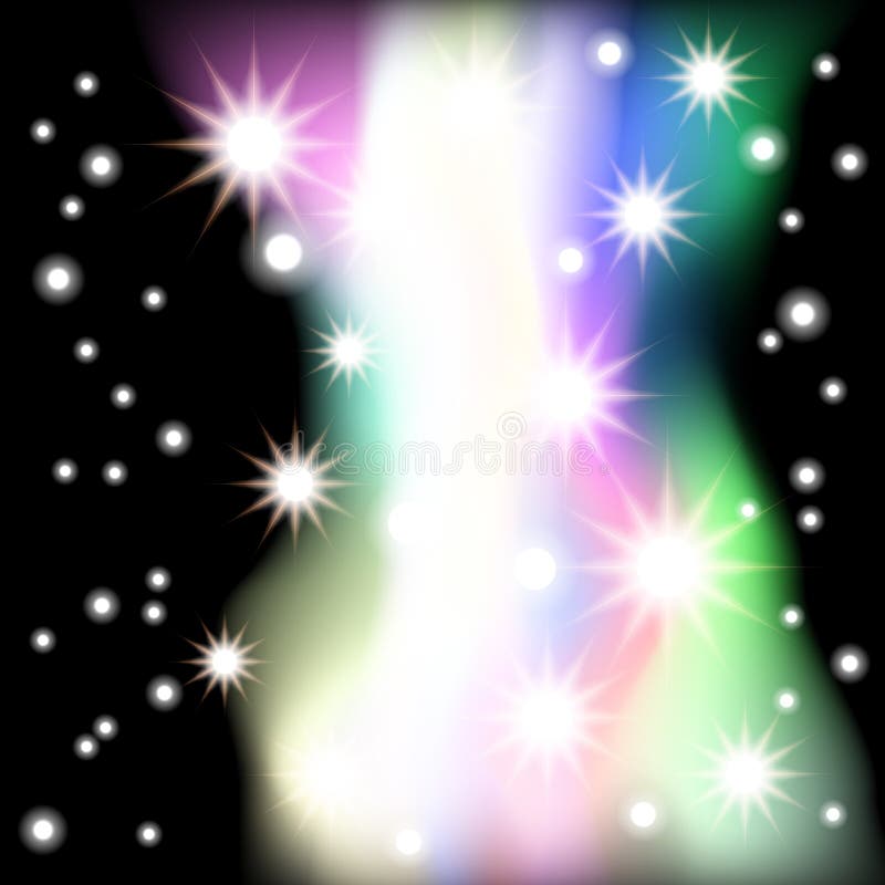 Abstract Black Background with Stars. Vector Stock Vector ...