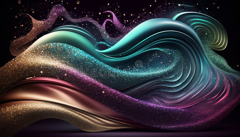 Abstract Black Background. UI UX Design Stock Illustration ...