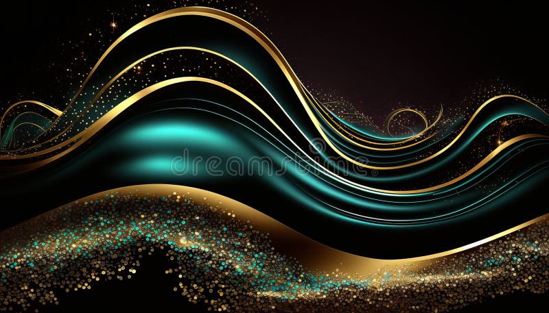 Abstract Black Background. UI UX Design Stock Illustration ...
