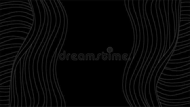 Wavy Linear Background with Copy Space Stock Vector Stock Illustration ...