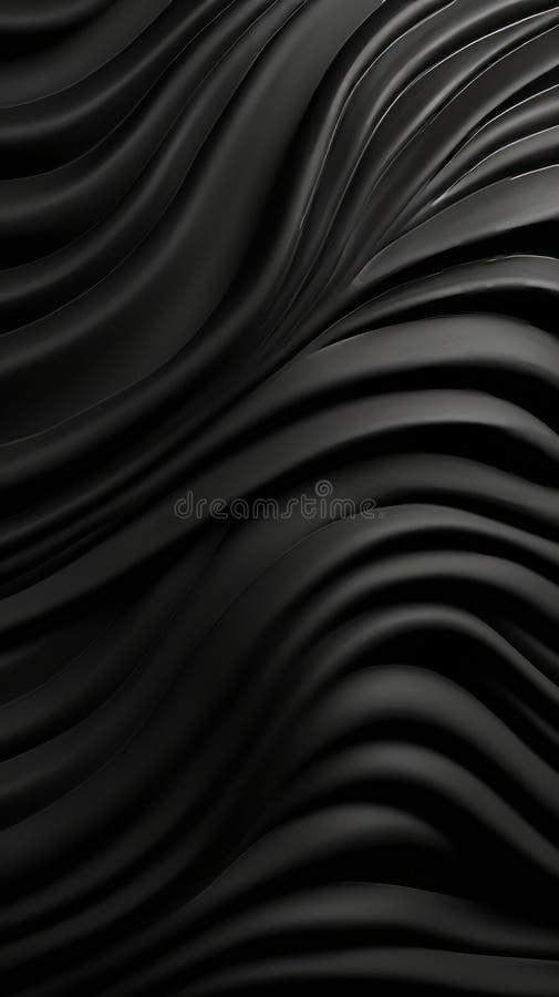 An Abstract Black Background with Wavy Lines Stock Illustration ...