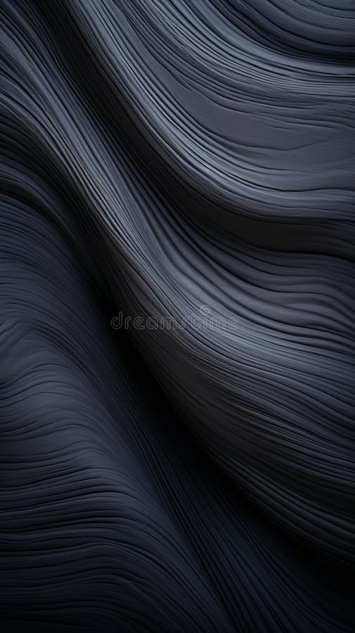 An Abstract Black Background with Wavy Lines Stock Illustration ...