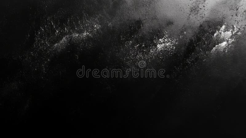 Abstract Black Background with White Dust Particles Stock Illustration ...