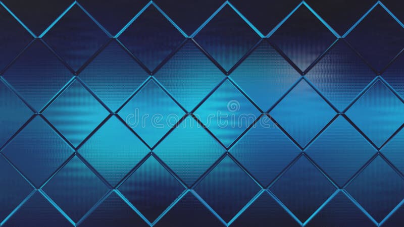 Abstract Black and Blue Geometric Square Background Stock Illustration ...