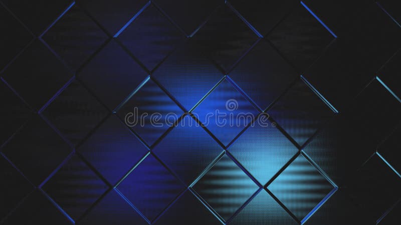 Abstract Black and Blue Square Background Graphic Stock Illustration ...