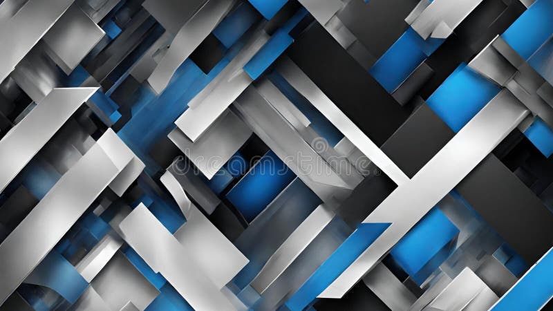 Abstract Black and Blue Theme Background in High Ai Generated Stock ...