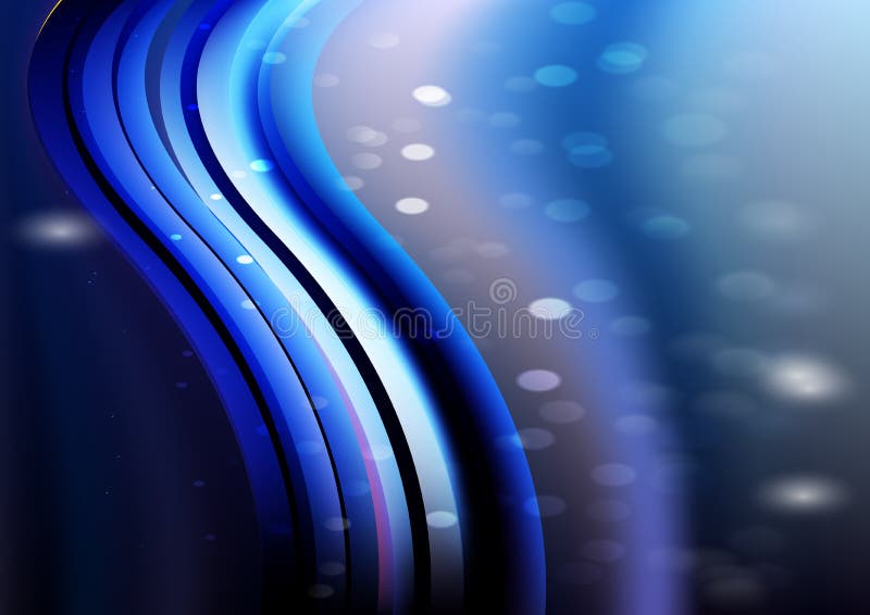 Abstract Black and Blue Vertical Wave Background Stock Vector ...