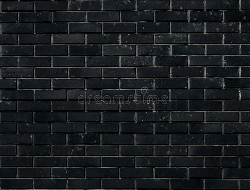 Abstract Black Brick Wall Texture Stock Image - Image of grungy, floor ...