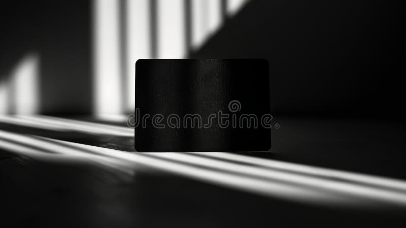 Abstract Black Card with Light and Shadow Contrast Stock Image - Image ...