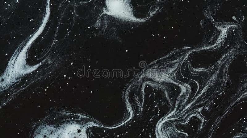 Abstract Black Chalkboard Texture with Swirling Light Chalk Highlights ...