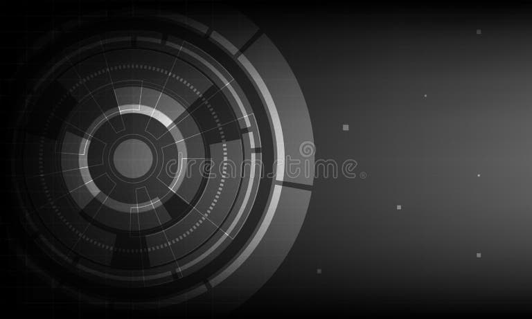 Abstract Black Technology Background Stock Illustrations – 741,335 ...