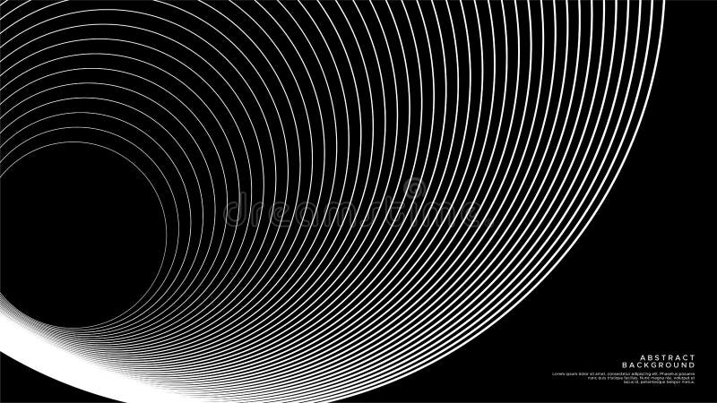 Abstract Black Circle Lines Background Template. Modern Line Circle ...