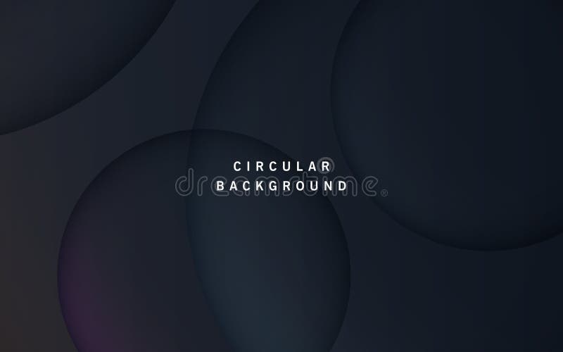 Abstract Black Circle Shadow and Light Papercut Dimension Background ...