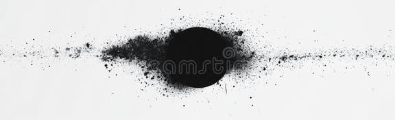 Black Ink Spatter Abstract stock illustration. Illustration of circle ...