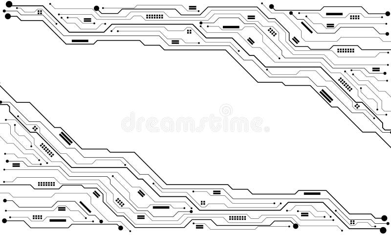 Decorative Computer Technology Circuit Board Stock Illustrations ...