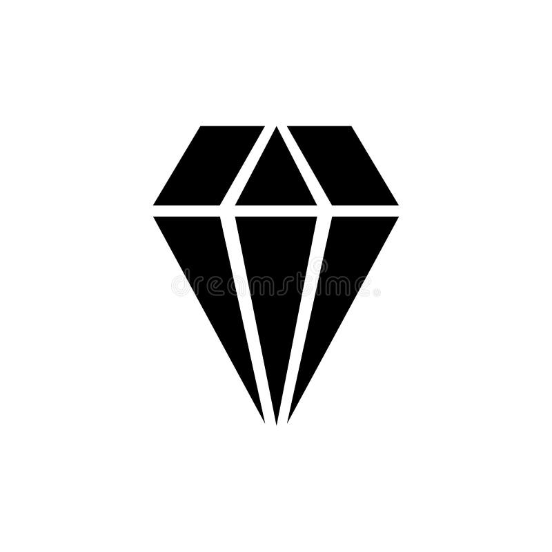 Abstract Black and Color Shine Diamond Cristal Icon for Gemstone ...