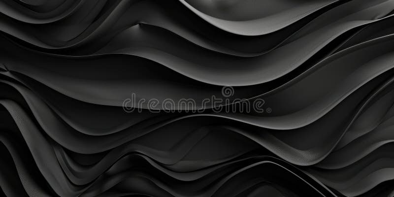 Abstract Black Color Wave Effect Express and Emphasize Energetic Ripple ...