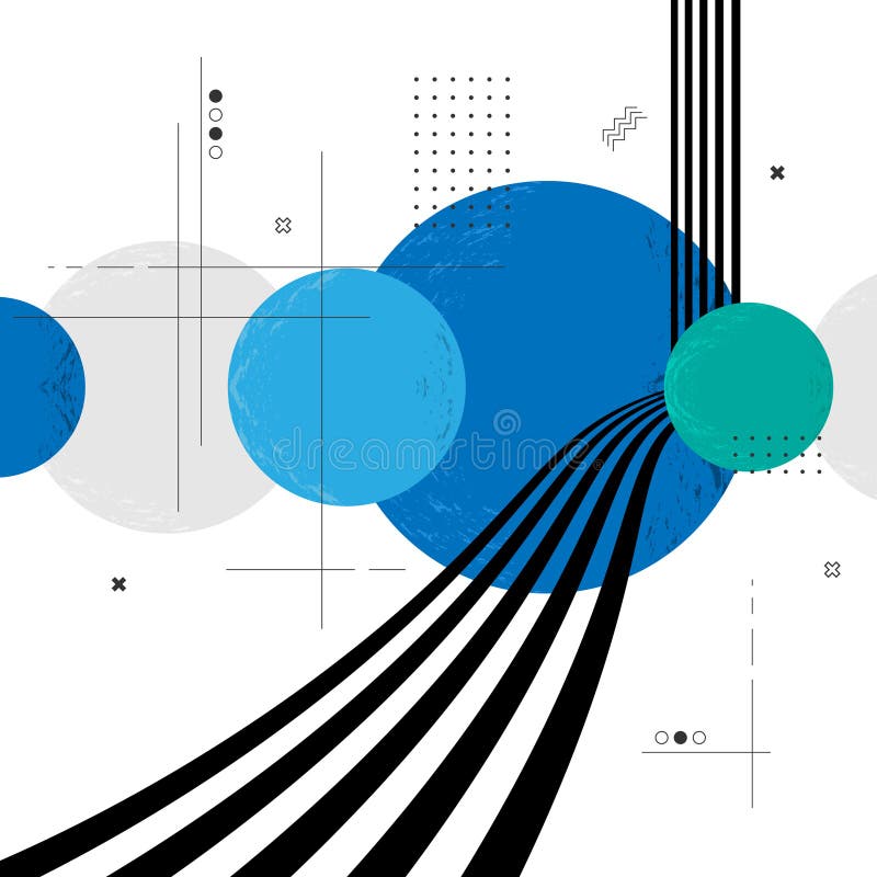 Abstract Geometric Circle Lines Design Stock Image - Image of escher ...