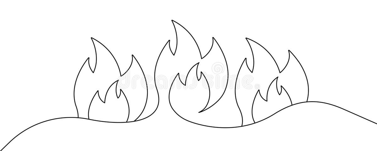 Flame Line Drawing Stock Illustrations – 11,974 Flame Line Drawing ...