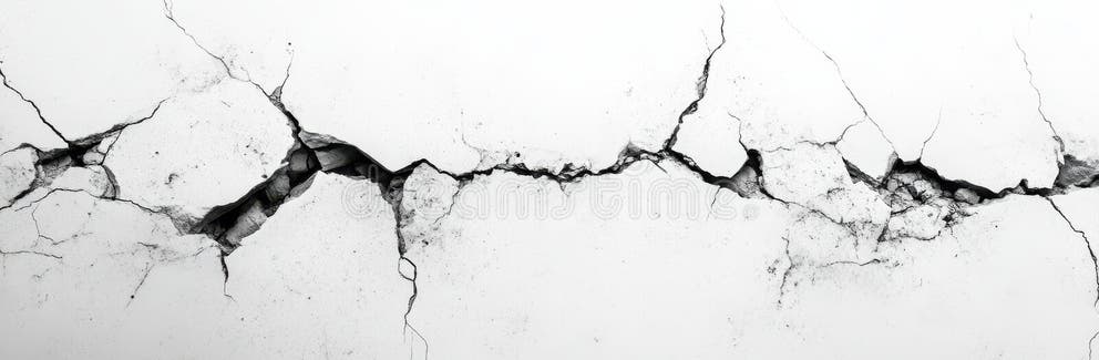 Abstract Black Crack Texture on White Background Stock Illustration ...