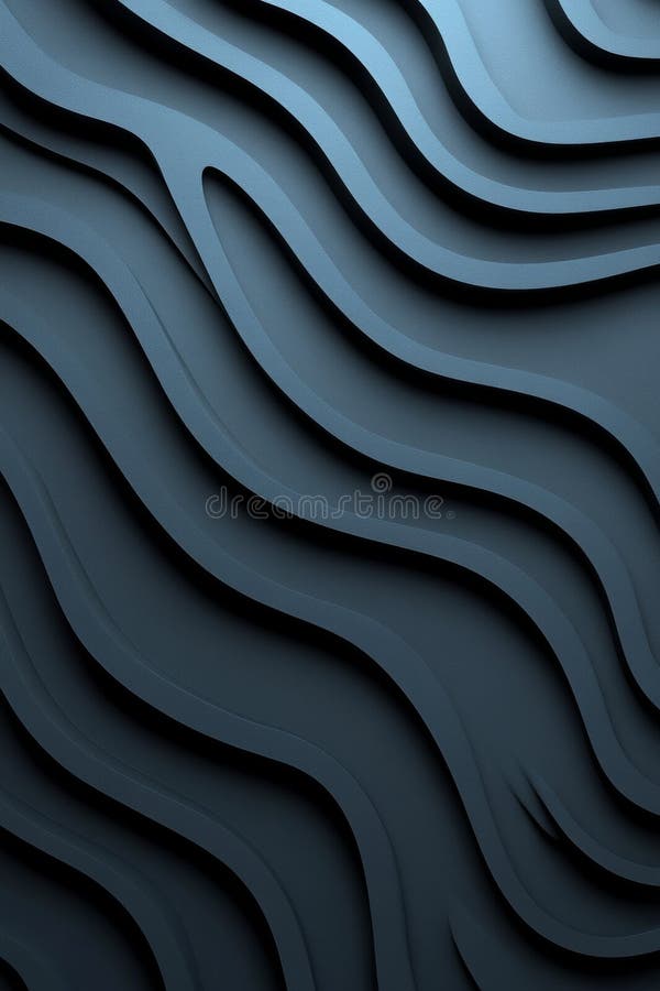 Abstract Black Delicate Background, Wavy Lines Wavy Design Digital Art ...