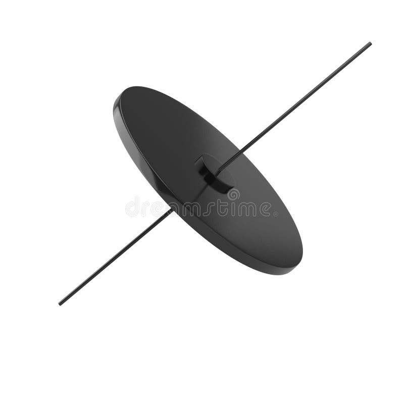 Abstract Black Disk Shapes Isolated on White Background Stock ...