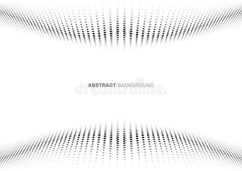 Abstract Halftone Background. Wavy Dots Pattern, Twisted Dotted Pattern ...