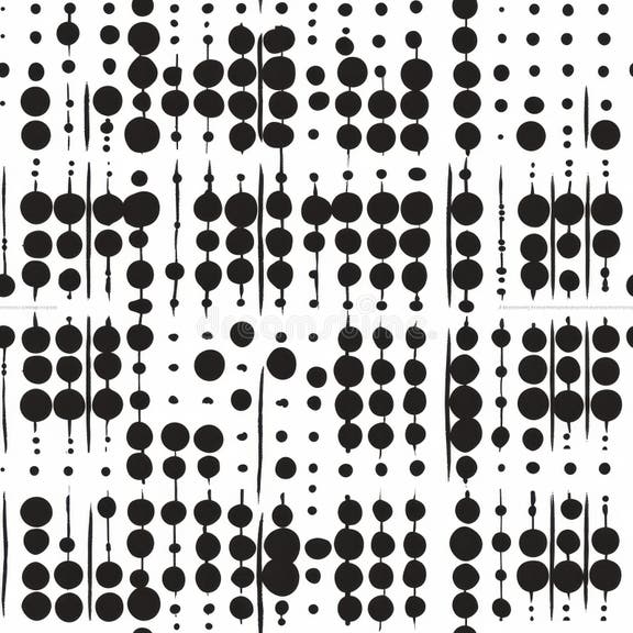 Abstract Black Dots and Lines Pattern for Modern Design Background ...