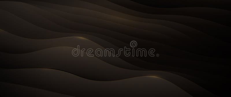 Abstract Black Dynamic Wave Background. Luxury Background Concept Stock ...