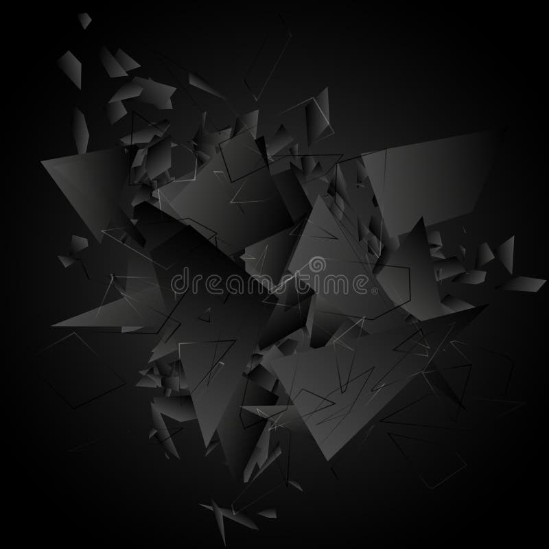Abstract Black Explosion. Vector Illustration. Stock Vector ...