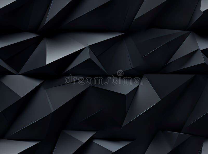 Abstract Black Geometric Background. Gold Texture with Shadow. SEAMLESS ...