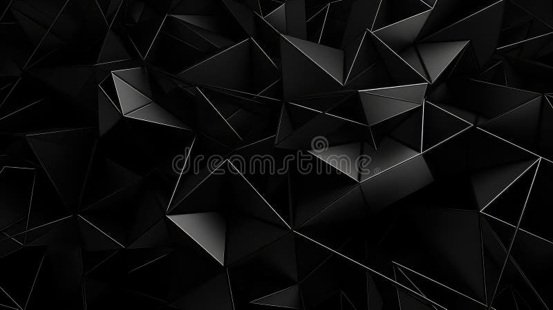 Abstract Black Geometric Background Stock Illustration - Illustration ...