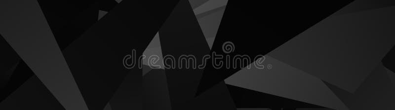 Abstract Black Geometric Shapes with Intersecting Angles and ...