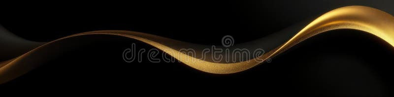 Abstract Black Gold Curves, Dynamic Luxury Background , Vector, Smooth ...