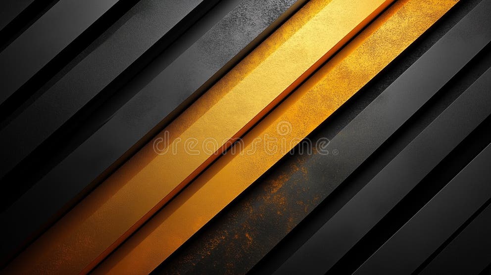 Abstract Black and Gold Diagonal Bars Creating a Modern Geometric ...