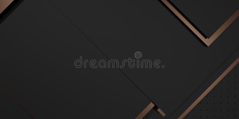 Abstract Black and Gold Frame Background for Text and Content Layout 3D ...